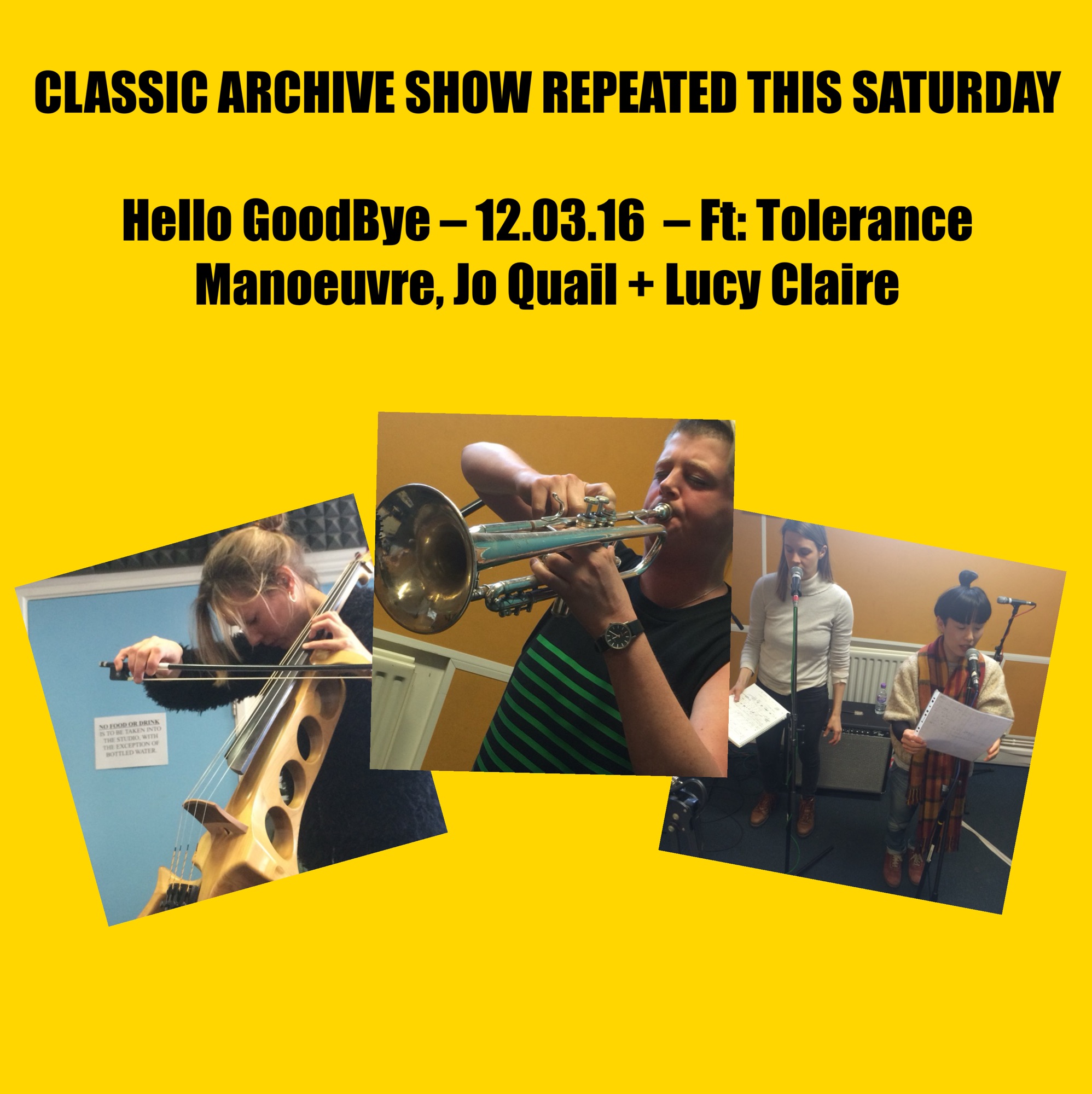 CLASSIC ARCHIVE SHOW: Hello GoodBye – 12.03.16 – ft. Tolerance ...